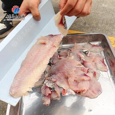 商切鱼片机用GWN不锈鱼片机器食钢堂饮店配送中心多功能切鱼片机