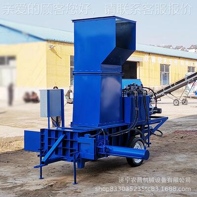 卧式双缸液压套袋机青饲料料秸秆压块机 草打青EKG储包 机厂家