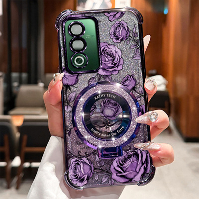 OPPOA3I-5G国内电镀全包高级感手机壳oppoa3i闪粉磁吸支架简约ins风网红爆款小众设计防汗抗指纹个性保护套