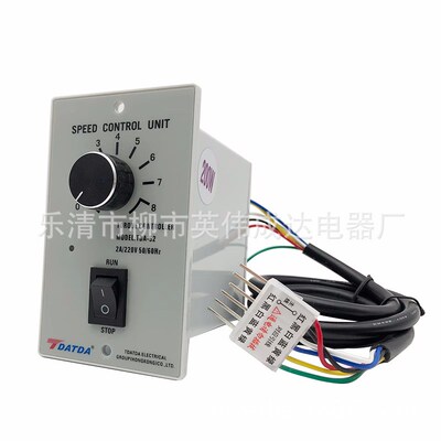 TDATDA台达机电US-52A正反转带测速单相电机调速R器TDA-52减速器