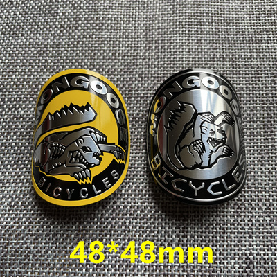 mongoose猫鼬BMX山地车标装饰贴纸反光标牌头管标配件铝合金