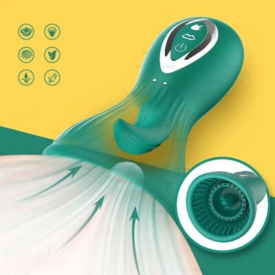 Clitoral Sucking Licking Tongue Sex Toy Female Nipples Vagin