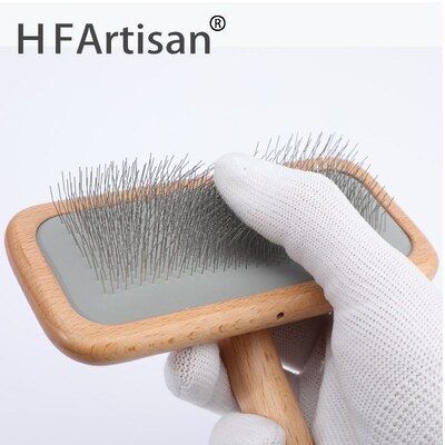 hf宠物针d梳猫狗梳毛刷比熊泰迪专业美容清洁拉毛梳子克里斯汀森