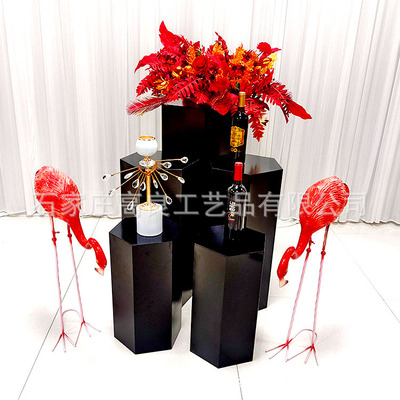 厂家直销六边形婚庆甜品台派对活动背景小摆桌婚庆家居用品