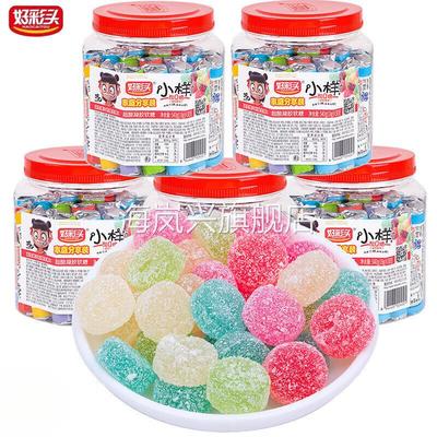 好彩头小样酸Q糖540g罐装 果汁软糖橡皮软糖水果QQ糖儿童零食糖果
