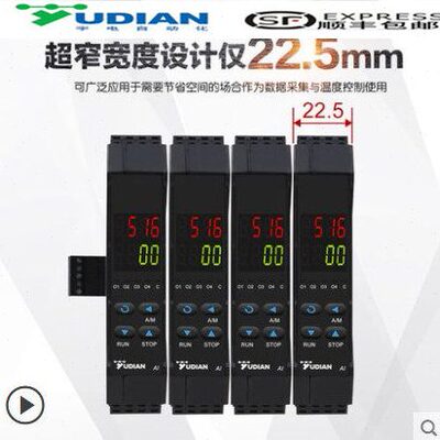 厦门宇电AI-516/516P/519/526/526P导轨安装总线端子PID控制器