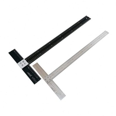 61K31米铝合金不锈钢1.2米.5米Tt型尺劃綫90度直角尺广告工具丁字