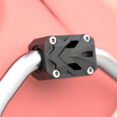 护杠胶改装摩托车通用防摔胶防刮配件支架保险杠保护缓冲前护架胶