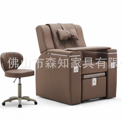 新款美甲店美睫美甲沙发沐足椅电动按摩足疗沙发椅免接水泡脚沙发