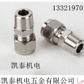 304不锈钢外丝卡套接头6分3/4-6-8-10-12-14-16-18-19-20-22-25mm