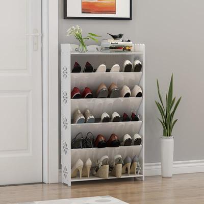 【大号】简约欧式倾斜超薄多层鞋架简易收纳鞋柜防尘定做