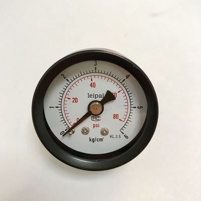 直径40mm-42mm  轴向压力表 压力80psi 6kg 螺纹ZG1/8 气压 水压