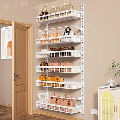 包包收纳家用门后夹缝物架挂壁分包架WYM置存放皮包整理展层示架