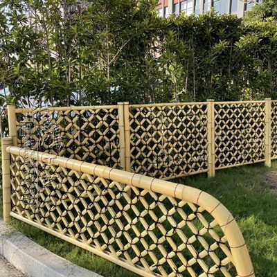 白竹篱笆紫竹围栏花园栅栏别墅院子装饰全竹矮篱日式清新竹垣防腐