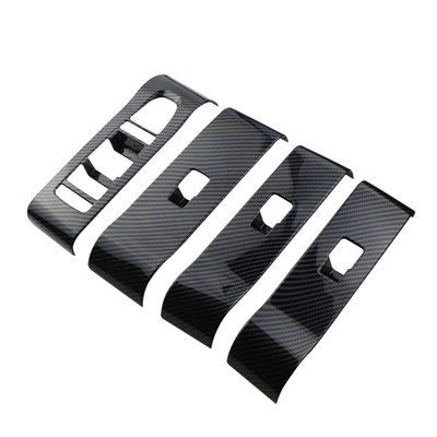 适用于比亚迪Atto3 汽车碳纤维车窗升降面板贴装饰配件