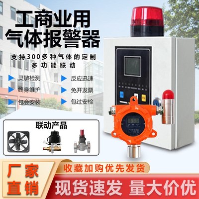 可燃气体探测报警器工商业用一氧化碳氧气硫化氢氯氨气浓度检测仪
