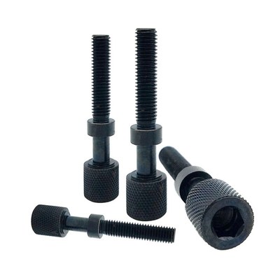 AJKTN5-10/15/20~70滚花旋钮型 碳钢内六角孔PAZ31 粗牙调整螺栓