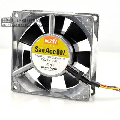 三羊 109L0824F401 8CM 8025 24V 0.08A 铝框直流风扇 变频器风扇
