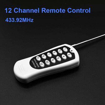 12v 24v 12个按键 12channel 12路 433.92mhz 无线遥控开关