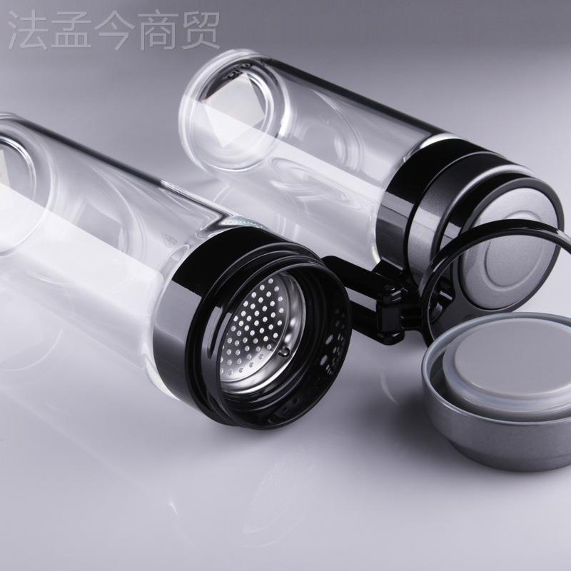希单玻诺杯大璃容量带提SSV环户外加厚带滤网泡茶层车载商务茶杯