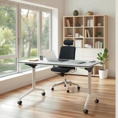 桌厂家直销折叠培桌动拼训接会议移桌教育机构学SMO习桌椅组合长