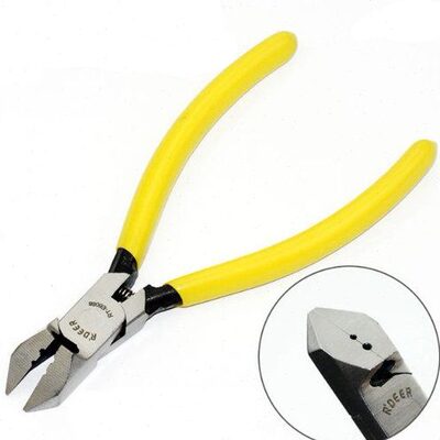 ROEER 斜咀钳 斜口钳 6寸 E型顶切钳  带剥线剪线 150mm RTE608B