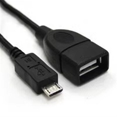 OTG转接头平板电脑USB母头转5P迷你 Host线USBA母对Micro 0.2米