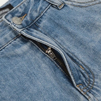 美式高街洗水渐变牛仔长裤男款做旧宽松老爹裤百搭休闲阔腿直筒裤