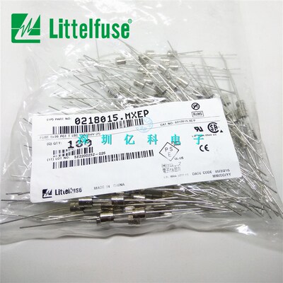 T15AL250VP力特5*20玻璃保险丝管0218015.MXEP带引脚 T15A 慢熔断