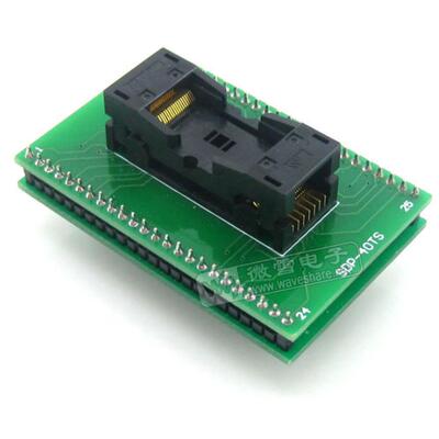 引脚间距0.5mm TSOP40转DIP40 编程座 IC 测试座 648-0402211-A01