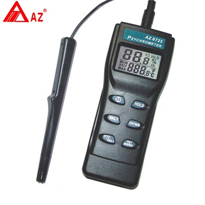 台湾衡欣 AZ8723温湿度计温湿度仪带报警数字湿度计 温湿球结露计