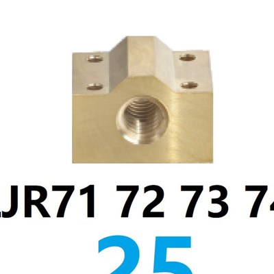 30度梯型丝杠杆螺帽螺母LJR71 72 73 74-d12 16 20 22 25 28 32