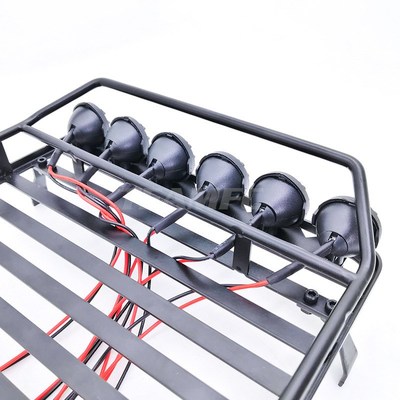 1比10仿真攀爬车行李架  车顶架 适用90046 SCX10 通用金属款