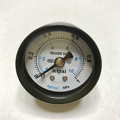 1mpa 10kgf/cm2 轴向压力表 水压 气压 美制1/4npt螺纹 直径40mm