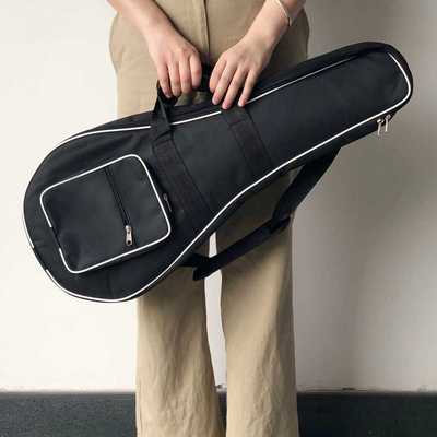 黑色曼陀铃琴包加厚加棉曼陀林包琴袋手提双肩背包吉他包乐器箱包