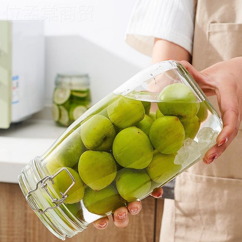 食品级密封罐玻瓶子璃酒泡菜坛子YWG空瓶糖罐物罐子专泡用储罐