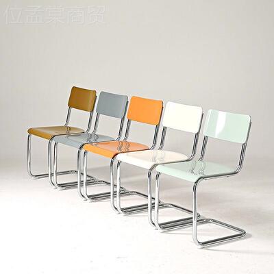 风北餐椅现PBB代简约家用餐桌椅in子s设计师欧靠背椅休闲创意悬浮