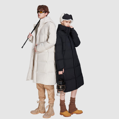 红蜻蜓冬季新款双轨保暖面包长款羽绒服5671TSB