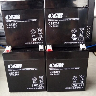 武汉长光蓄电池CB1250 长光CGB 12V5AH 用于 应急电源 电梯消防