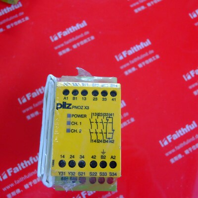 pilz 774314 皮尔磁全新安全继电器 PNOZ X3 110VAC 24VDC 3议价
