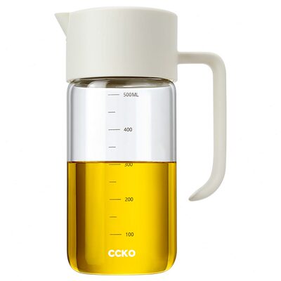 甄选CCKO玻璃油壶自动开合油耐温家用厨房酱油醋防漏油壶大容量