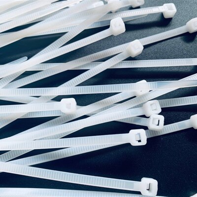 全新料  扎带4*250MM 足数500条自锁式塑料尼龙扎带 4X250塑料扎