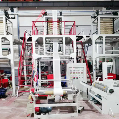 厂家供应全生物降解吹膜，PLA+PBA吹膜机，超市马夹袋吹膜机