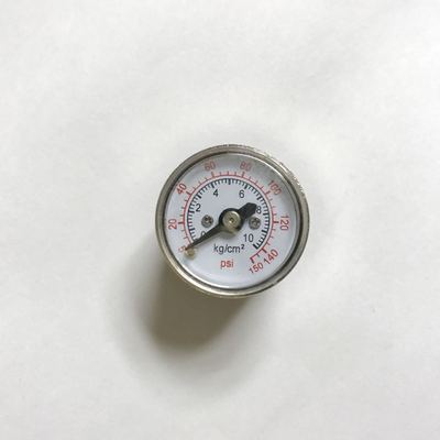 微型轴向压力表 外壳直经25mm 压力 0-10kg/cm2 150psi 螺纹ZG1/8