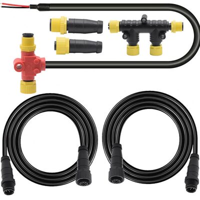 甄选NMEA 2000 线缆套件 船舶信号传输接头塑胶插头 M12防水连接