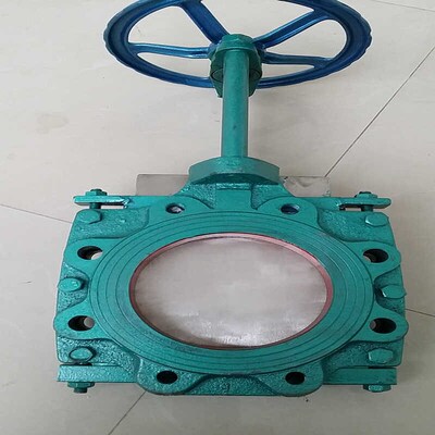 刀型闸阀浆料阀闸板阀薄型浆料闸阀ZT9928造纸厂手动方形浆液阀80