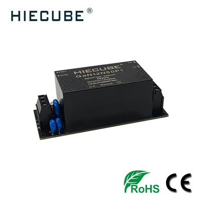 ACDC氮化镓开关电源模块220v转12v15v24v50W隔离稳压demo板CE认证