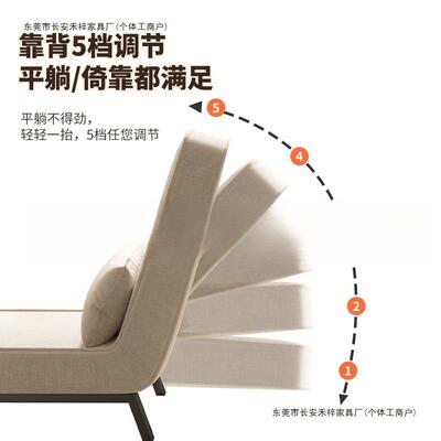 功折沙发床一叠体两用多单人折叠沙FIJ发能床简易双人午休布艺沙