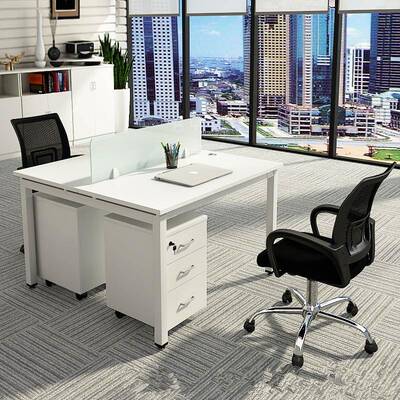 卡办公桌4办人位职员办公桌组合简约双YB211001四六6人位椅座员工