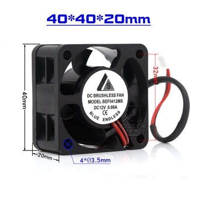 4010/4020DC24V/12V 0.08A无刷直流风扇4CM电源散热BEF04 24 12MS